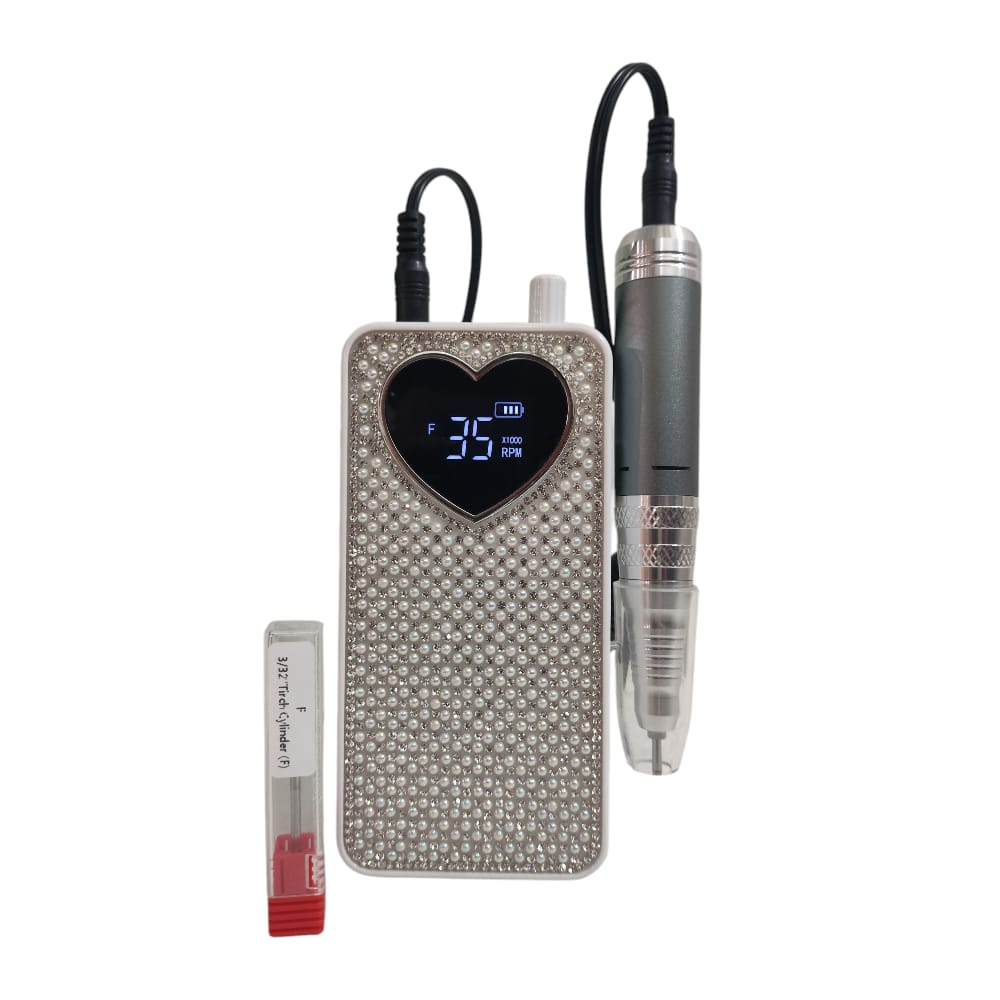 DRILL INALAMBRICO T1 CORAZON CON CRISTALES – Atenea Beauty