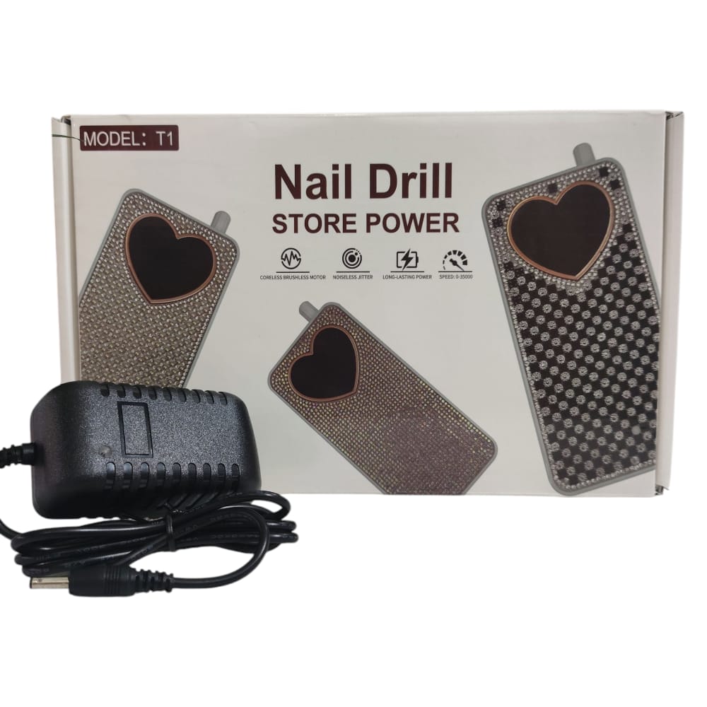 DRILL INALAMBRICO T1 CORAZON CON CRISTALES – Atenea Beauty