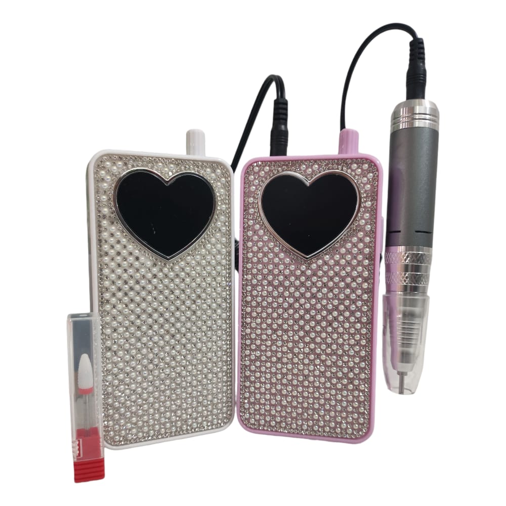 DRILL INALAMBRICO T1 CORAZON CON CRISTALES – Atenea Beauty